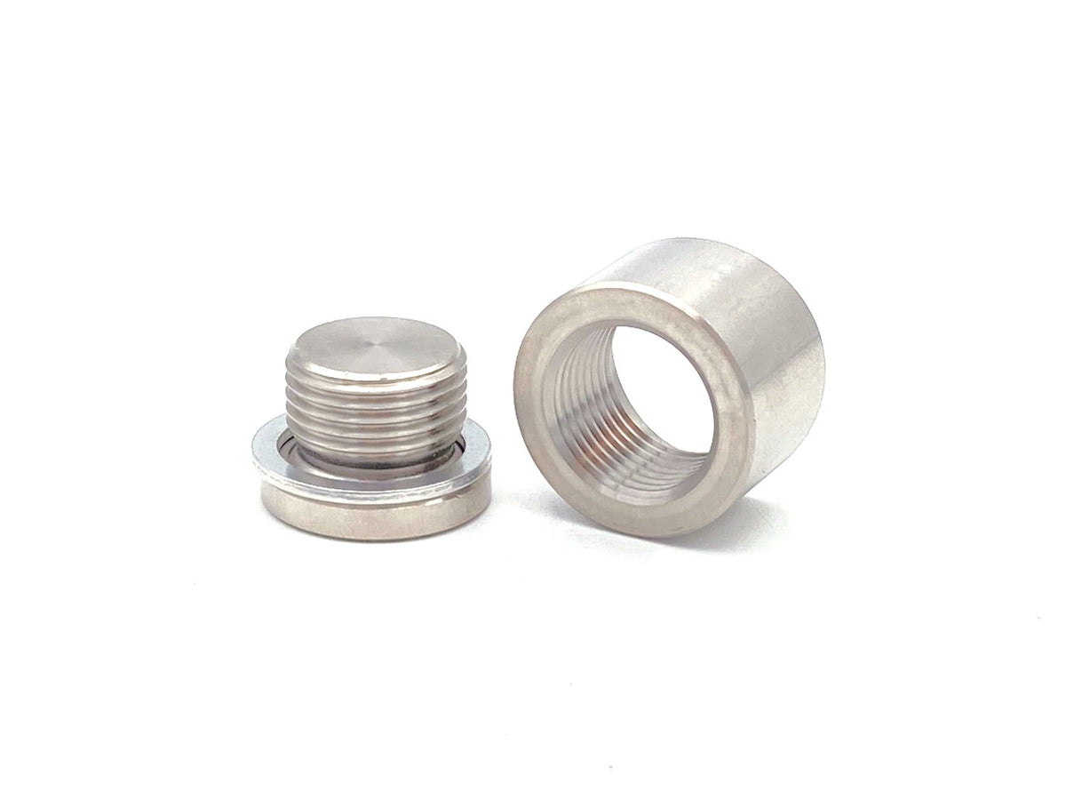Weld In Notched Lambda O2 Sensor Bung with Plug – MECHLabstore.com